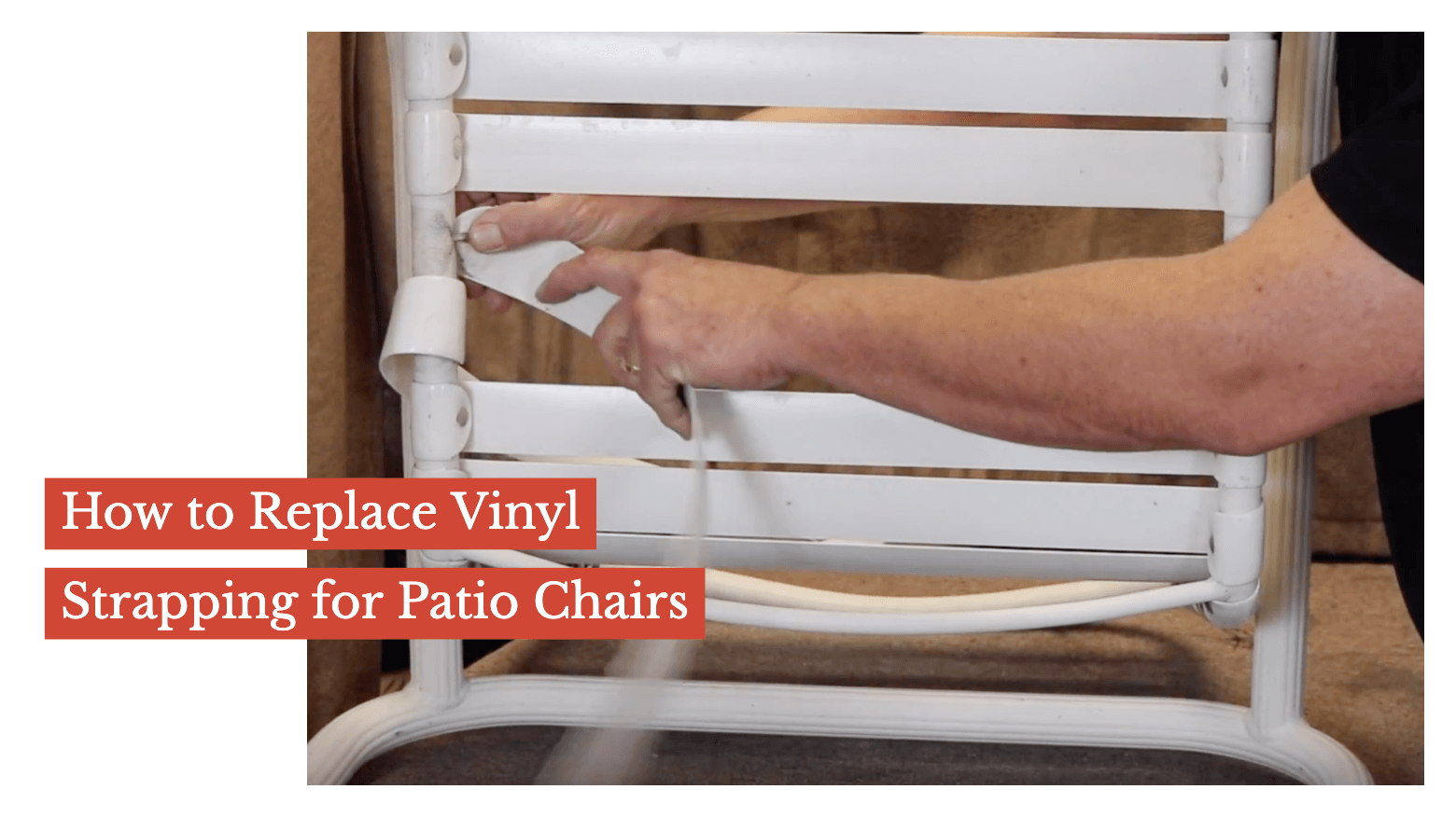 How to Replace Vinyl Strapping for Patio Chairs – Sunniland Patio ...