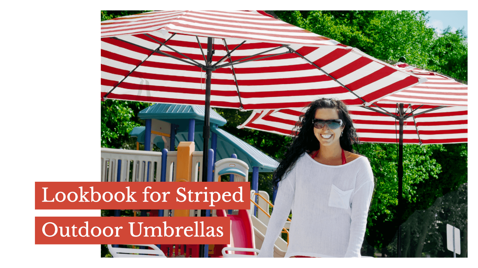 Lookbook for Striped Outdoor Umbrellas – Sunniland Patio - Patio ...