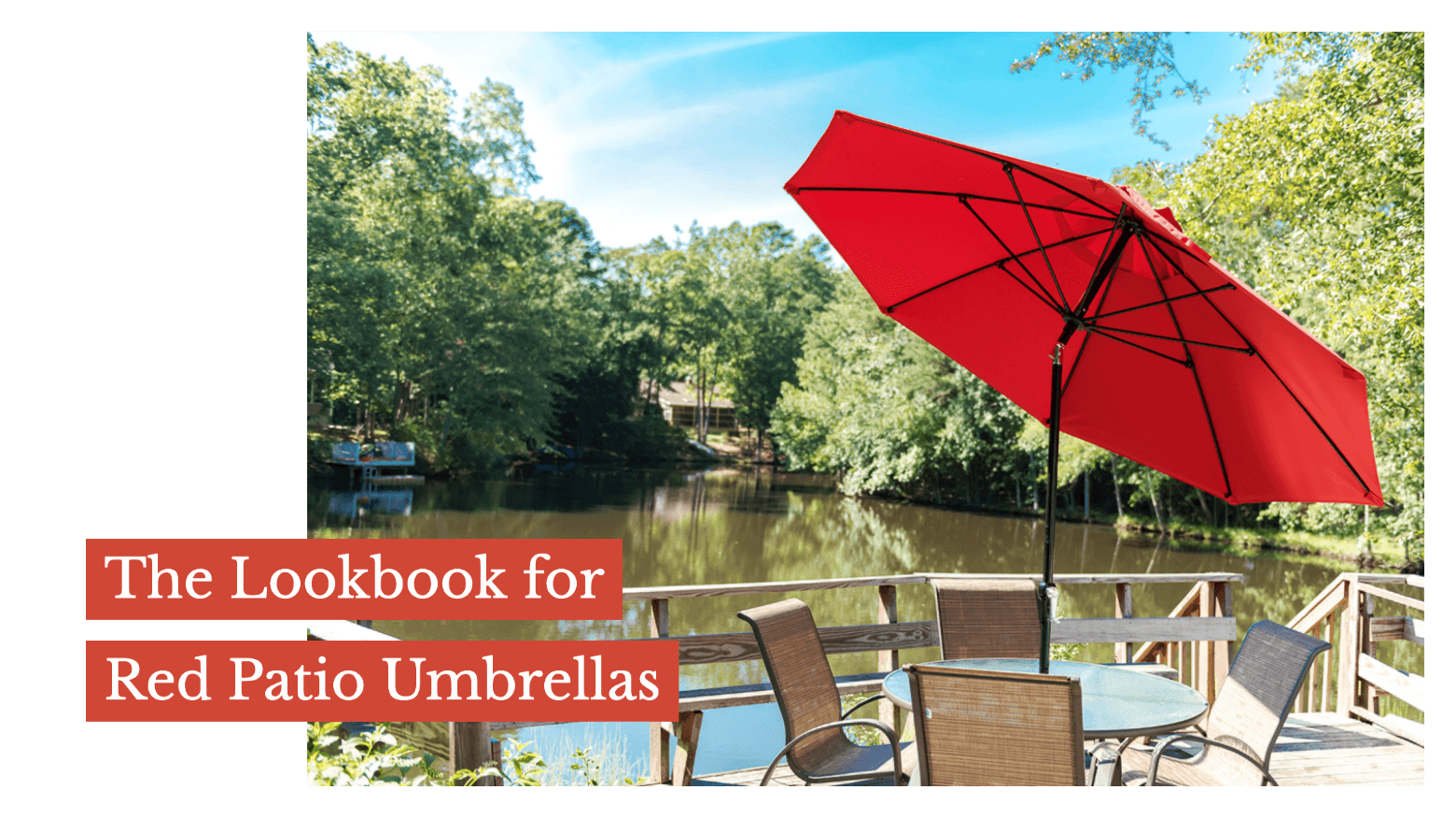 The Lookbook for Red Patio Umbrellas – Sunniland Patio - Patio ...