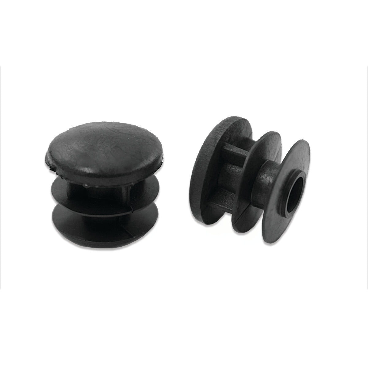 3/4" Multi-Gauge Round Chair Leg Insert | Black | Item 30-617B ...