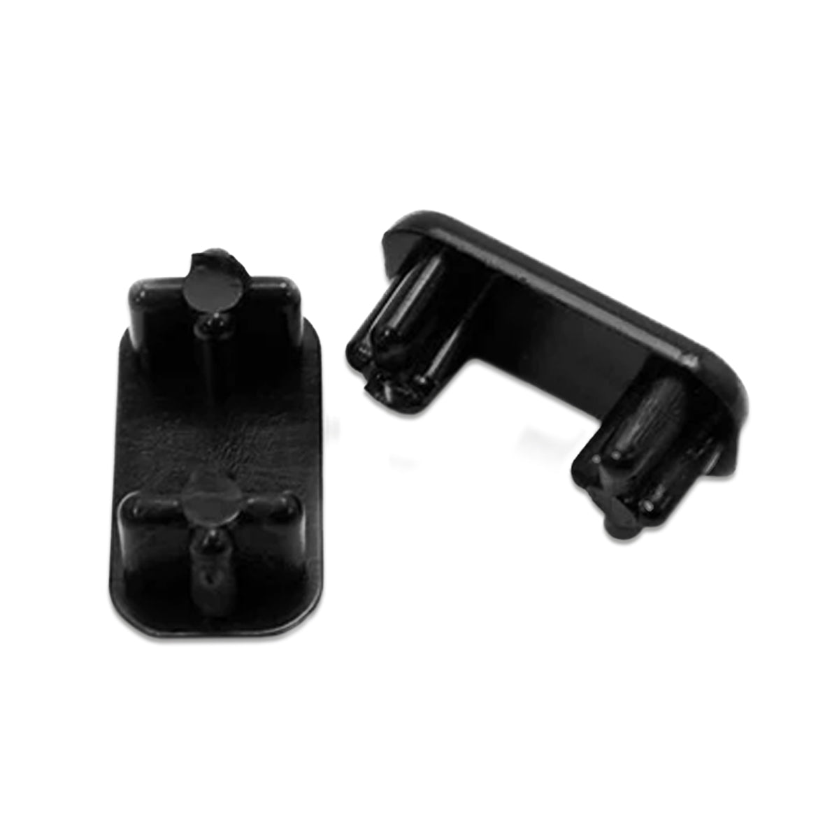 1 1/2" x 3/4" Rectangular Chair Leg Insert | Black | Item 30-622B ...