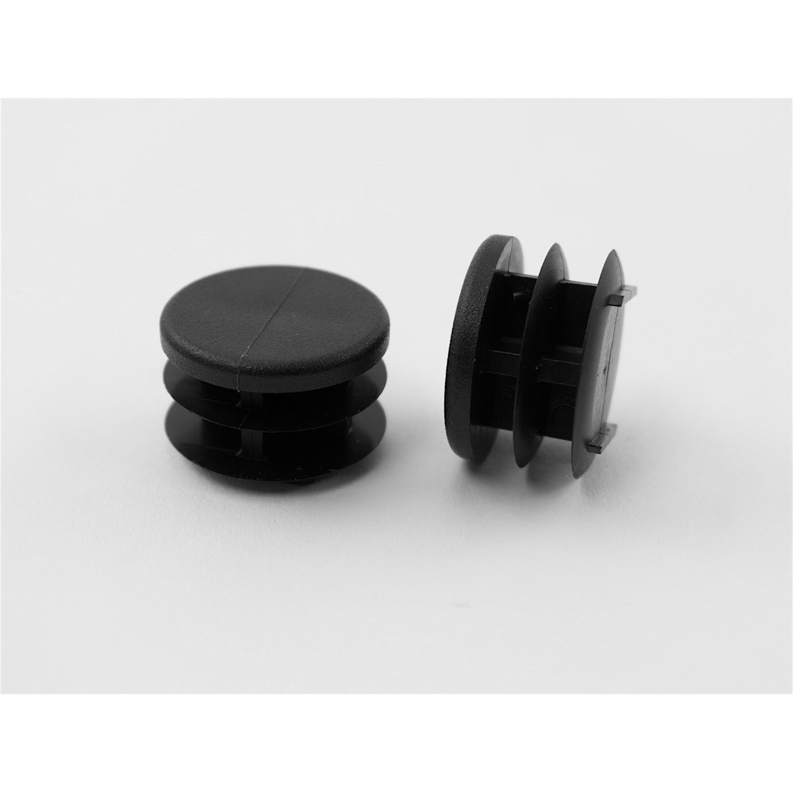 1" Round Multi-Gauge Flat Chair Leg Insert | Black | Item 30-609B ...