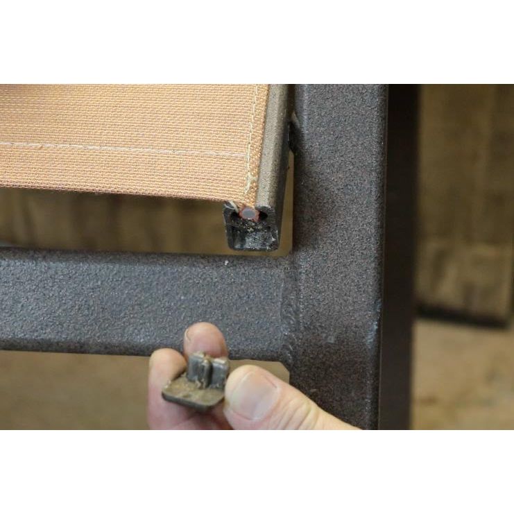 13/16" x 1-1/8" Sling Rail End Cap Black – Sunniland Patio - Patio ...