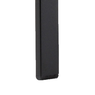 1 1/2" x 3/4" Rectangular Chair Leg Insert | Black | Item 30-622B ...