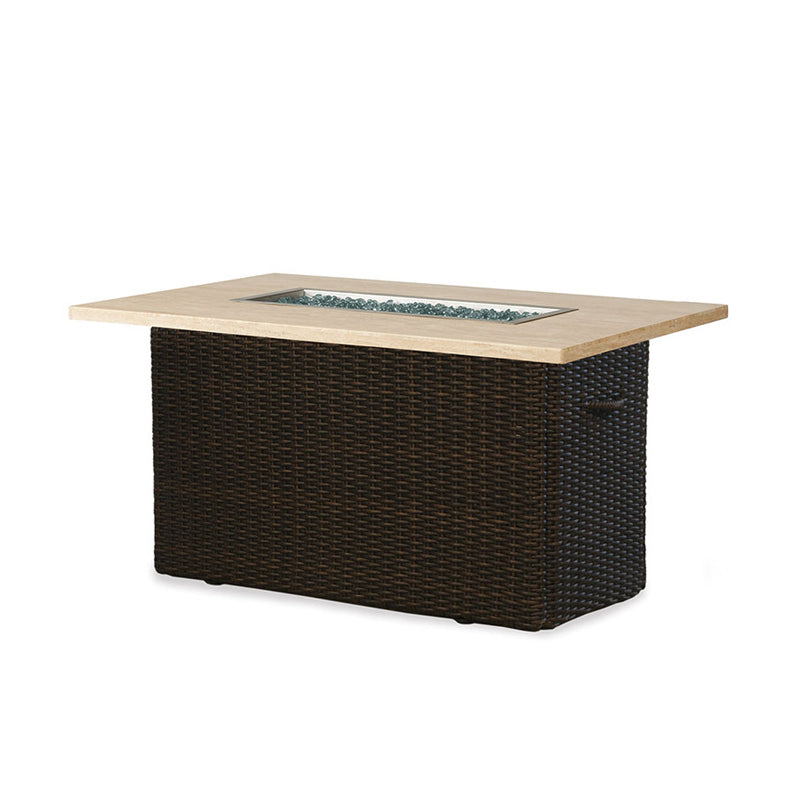 Lloyd Flanders Mesa 52" Rectangular Fire Table – Sunniland Patio - Patio Furniture in Boca Raton