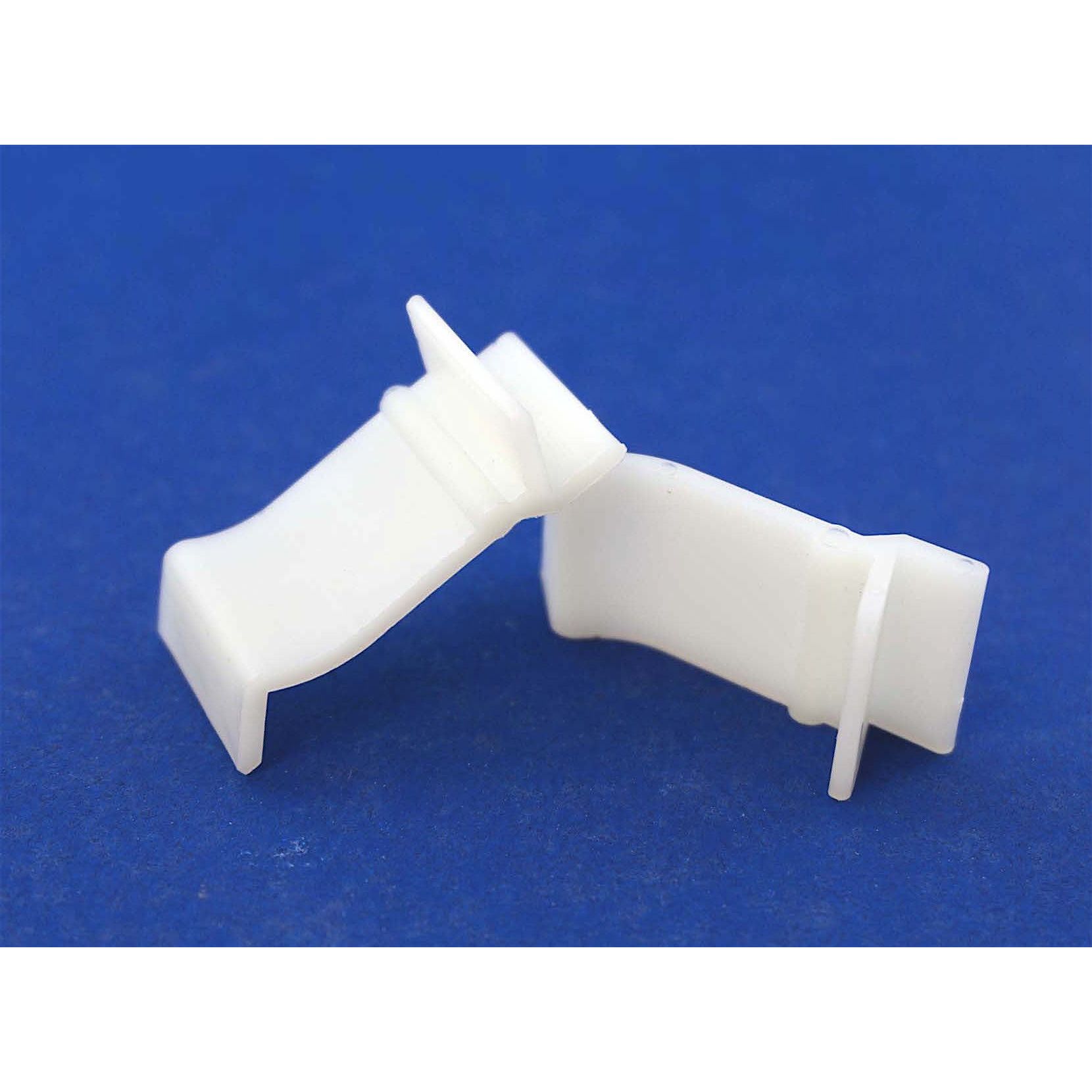White Table Rim Clip | 1 1/2" x 3/4" | Item #30-916 | Pack of 8 ...