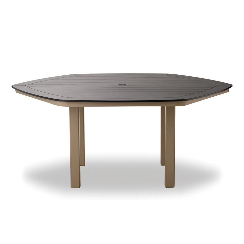 Telescope Casual Marine Grade Polymer 62" Hexagonal Dining Table ...